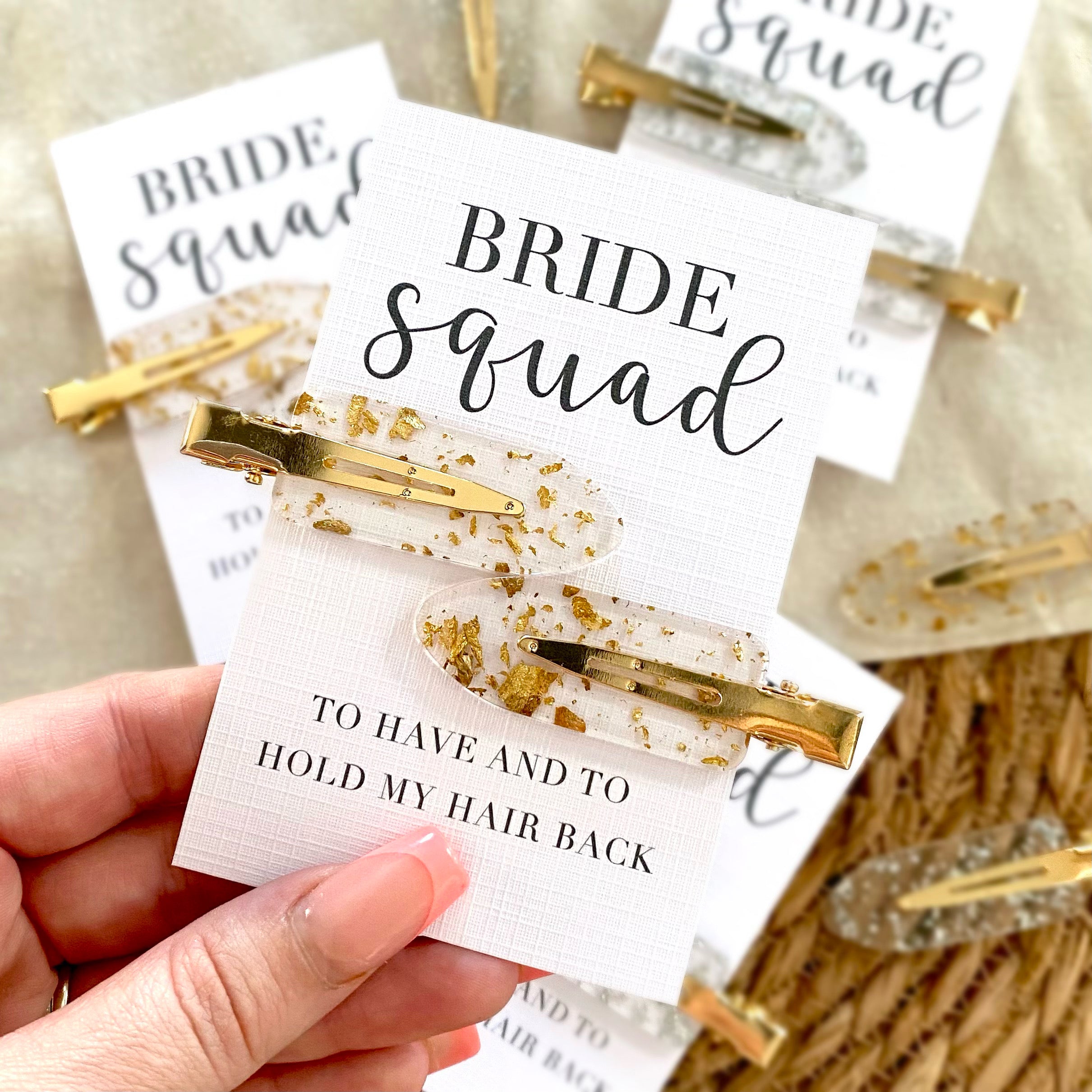 Hen Party Hair Clips - Gold & Silver – House of Allum Events