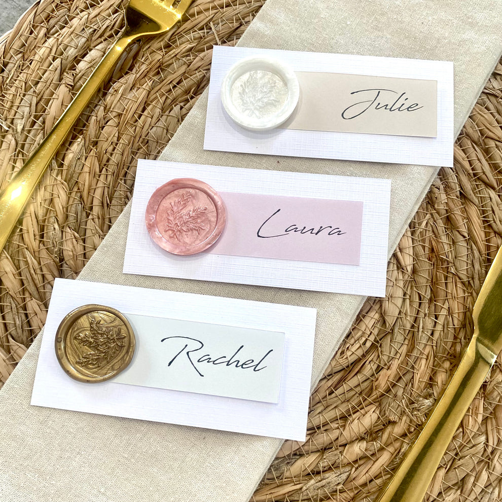 The Wren - Individual Wax Seal Name Card – House of Allum Events