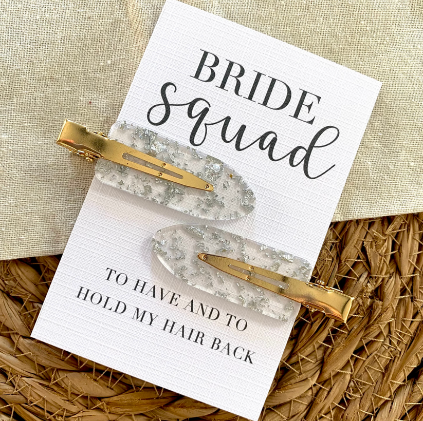 Hen Party Hair Clips - Gold & Silver – House of Allum Events